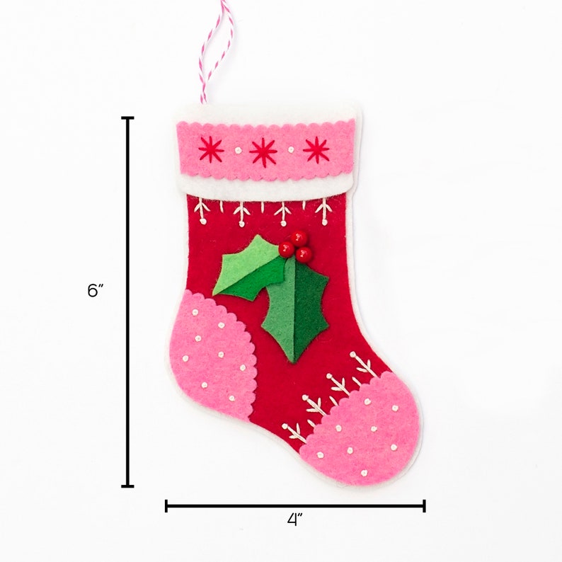 Felt PDF Pattern Stocking Ornament Hot Chocolate DIY - Etsy