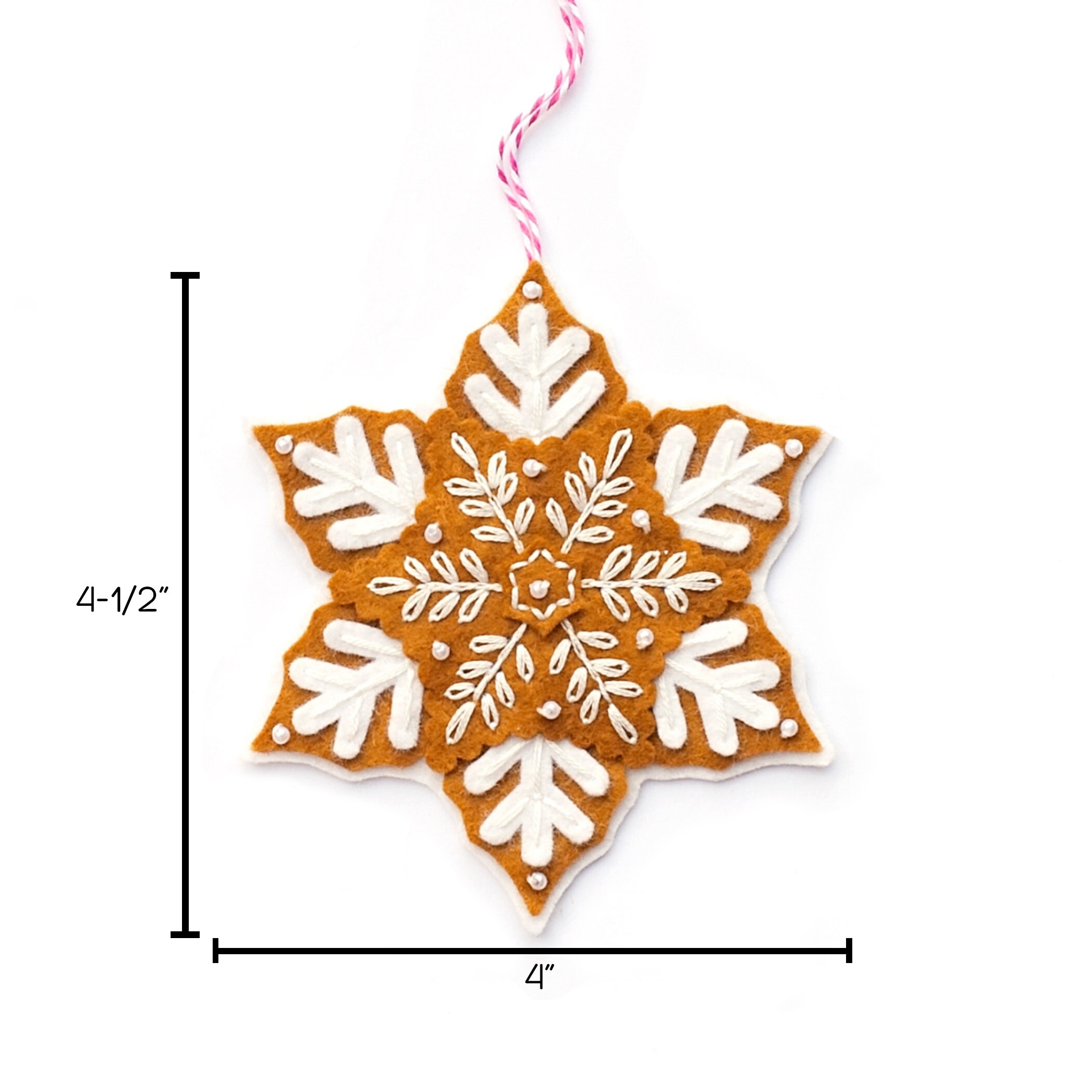 Gingerbread House Felt PDF Pattern, Gingerbread Ornament, Christmas ...
