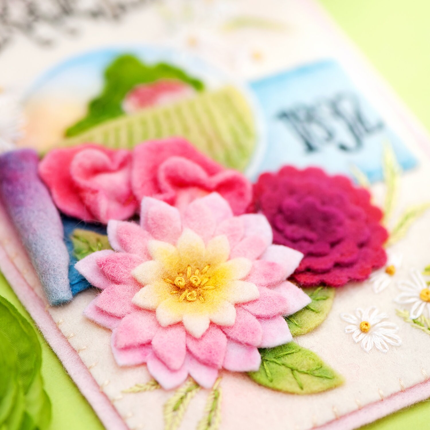 PDF Pattern, Wool Felt Pattern, Seed Packet, Flower Embroidery, Garden ...