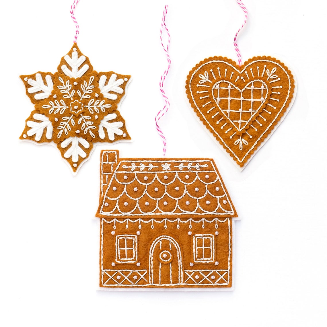 Felt PDF Pattern Partridge and Pear Ornaments Christmas - Etsy