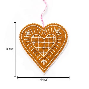 Gingerbread House Felt PDF Pattern, Gingerbread Ornament, Christmas ...