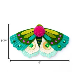 Felt Moth Ornament PDF Pattern, DIY Ornament, Felt Butterfly Sewing ...