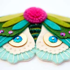 Felt Moth Ornament PDF Pattern, DIY Ornament, Felt Butterfly Sewing ...