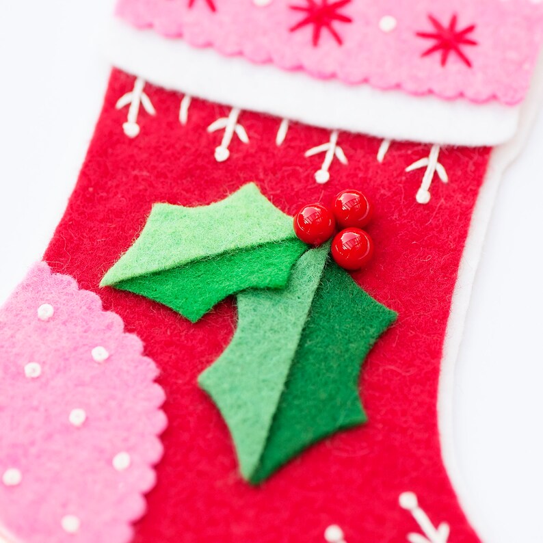 Felt PDF Pattern Stocking Ornament Hot Chocolate DIY - Etsy