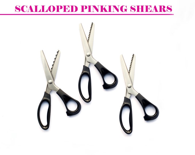 Scalloped Scissors, 3mm, 5mm, or 10mm Scalloped Scissors, Pinking ...