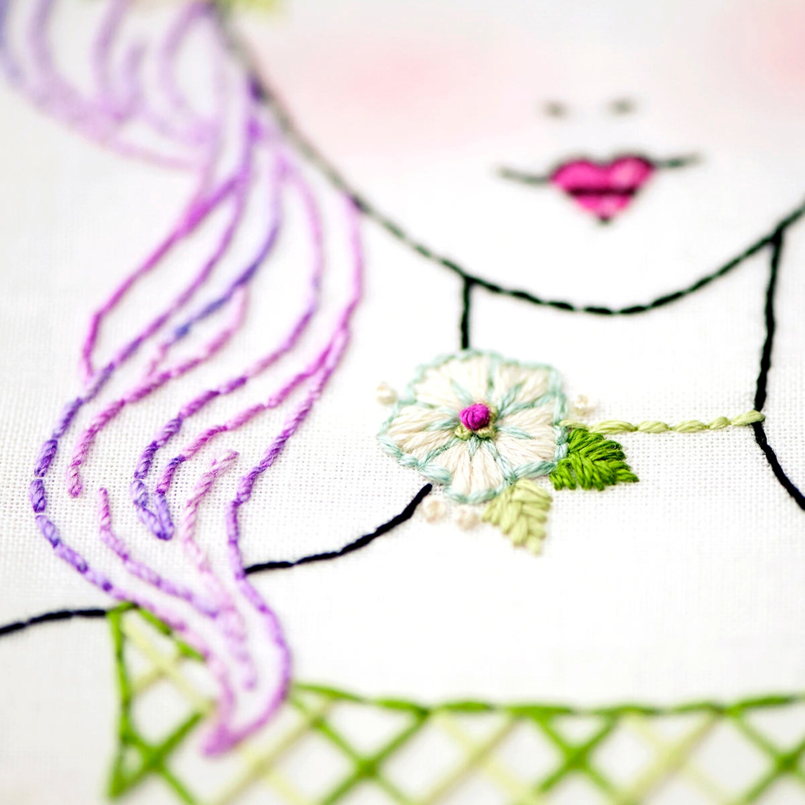 Embroidery Pattern, Flower Crown, Hand Embroidery PDF, Floral ...