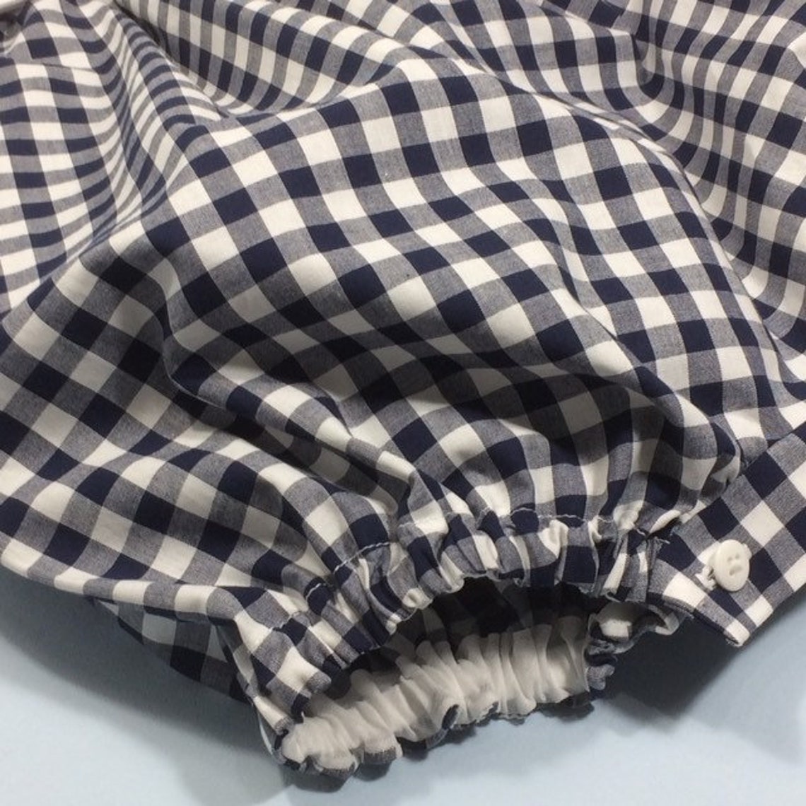 Navy Gingham Romper. - Etsy