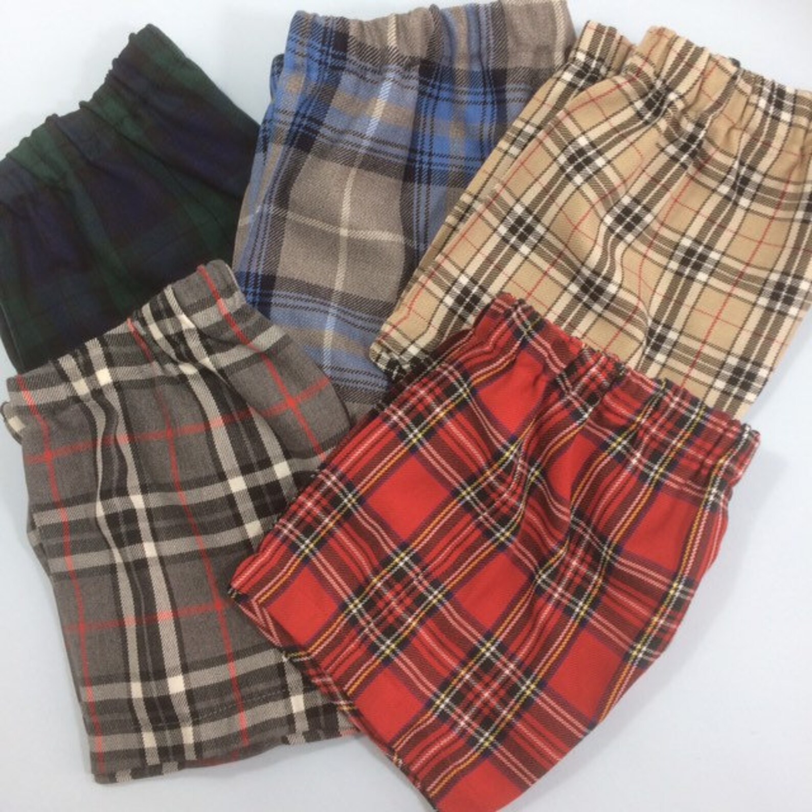 Tartan Shorts | Etsy