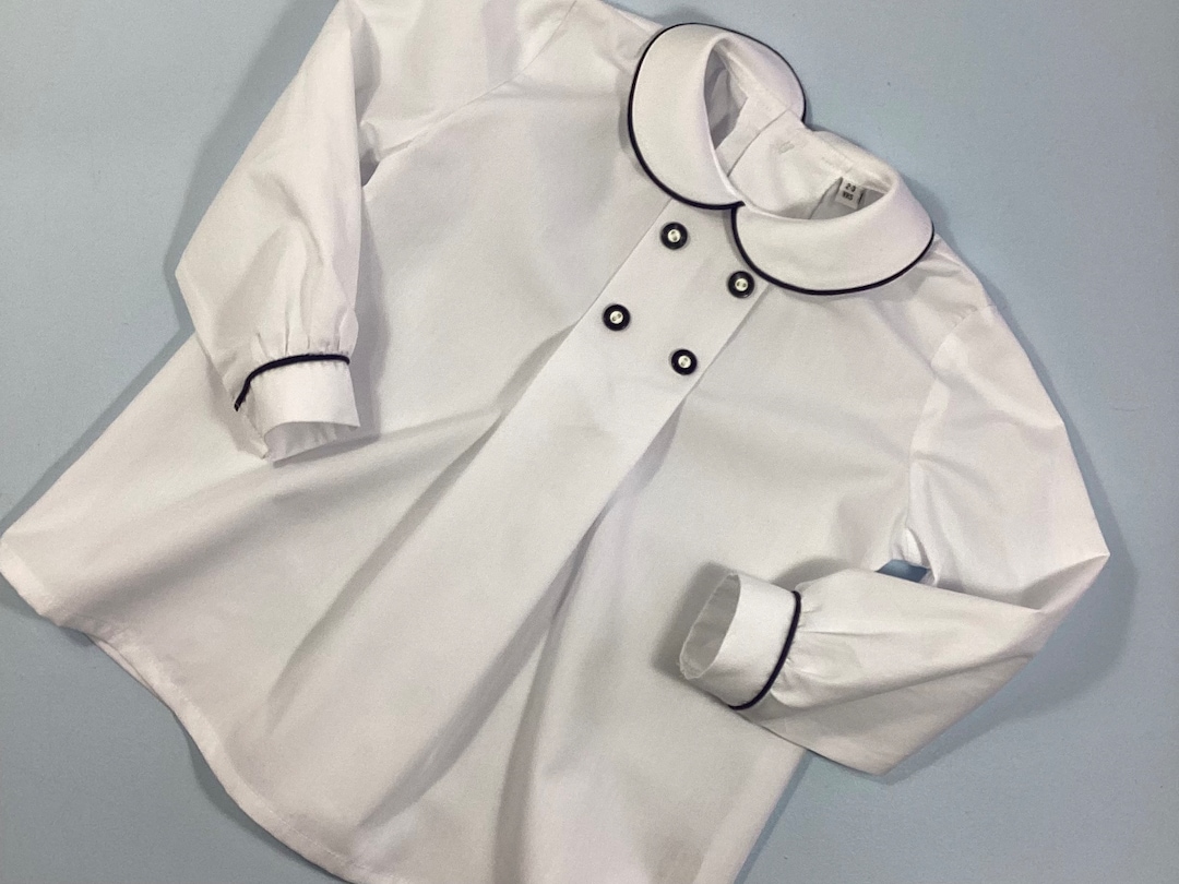 Peter Pan Collar Shirt. - Etsy