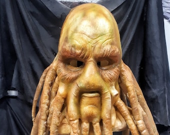 Davy Jones Mask Crab Claw, Latex Mask, Pirates of the Caribbean, Fan ...