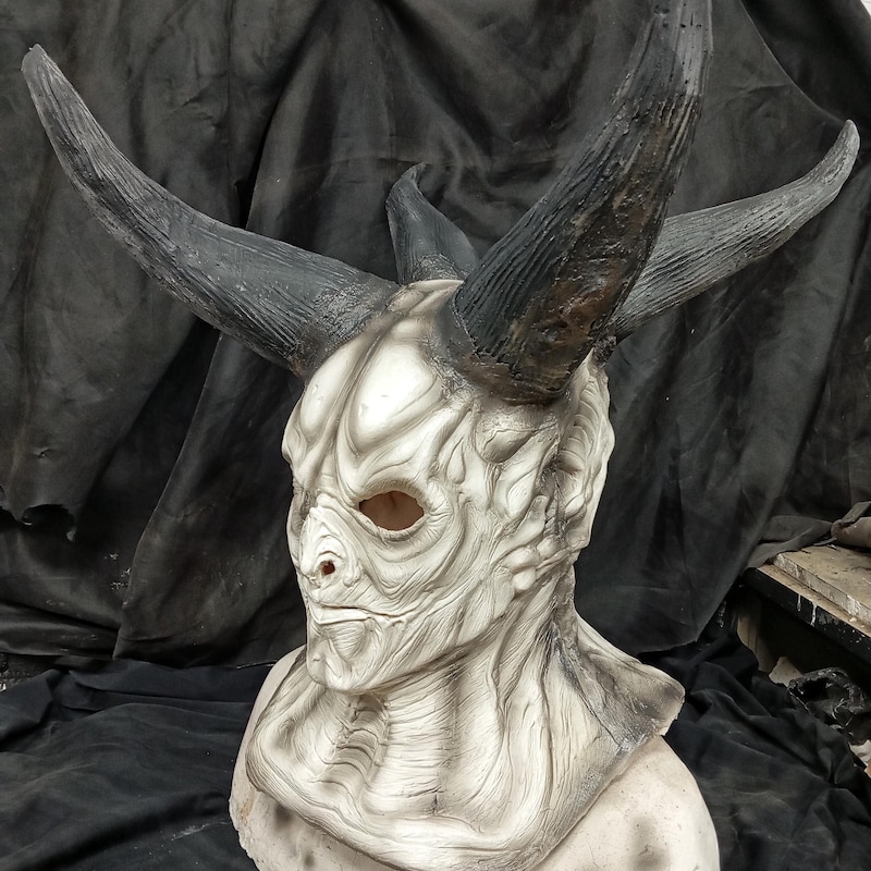 Full Face Demon Face Mask - Etsy