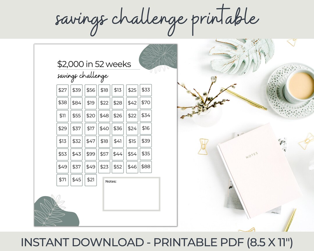 Mini Savings Challenge | 52 Week Challenge | Christmas Savings ...