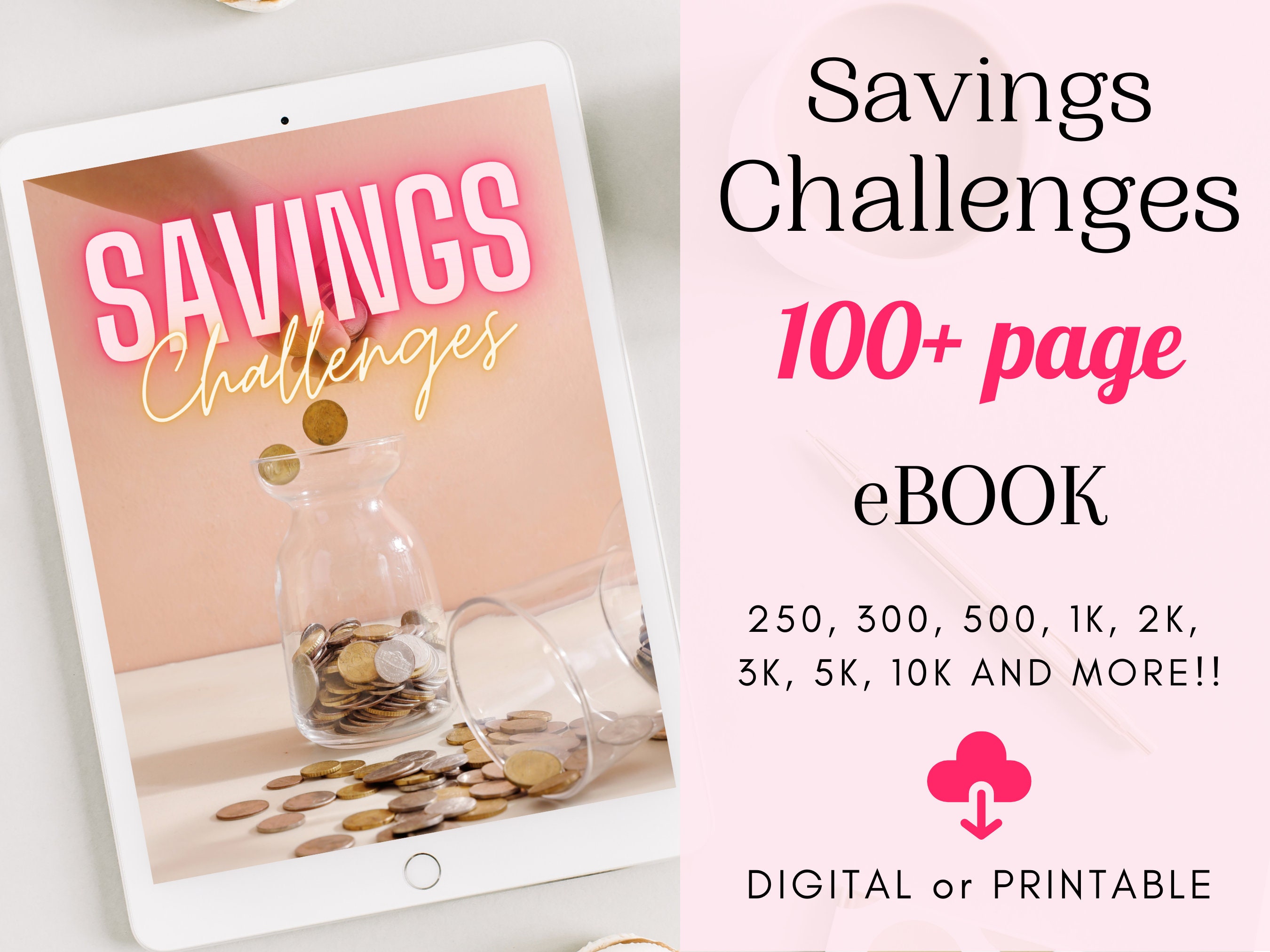 2023, 2024 Savings Challenge Savings Challenge Book Savings Challenge ...