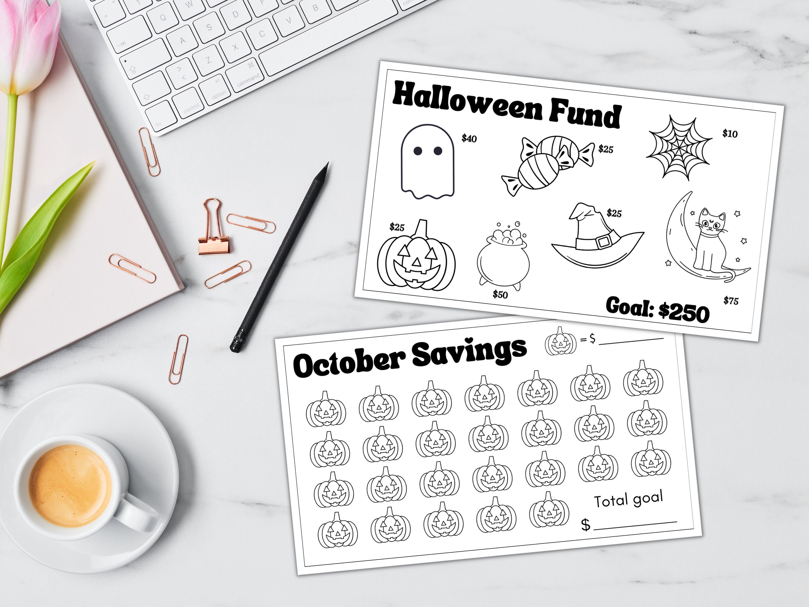 October Savings Challenge Halloween Savings Challenge Seasonal Cash ...