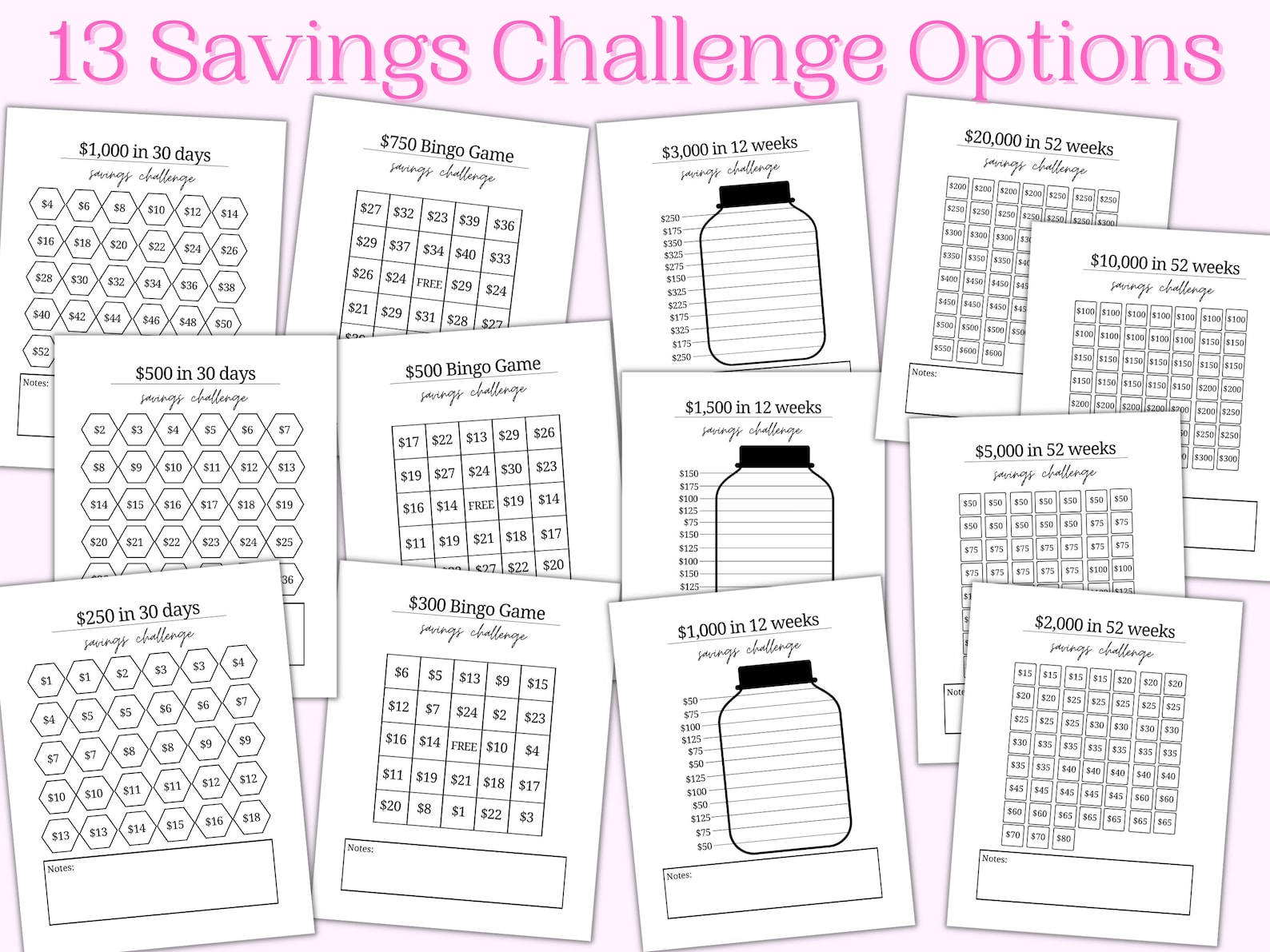 2023 Savings Challenge Savings Challenge Book Savings - Etsy
