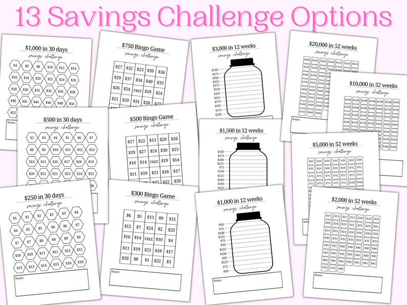 Savings Challenge Book 2023 Savings Challenge Savings - Etsy