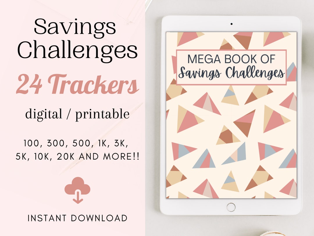 Savings Challenge Book | Savings Challenge Printable | Savings ...