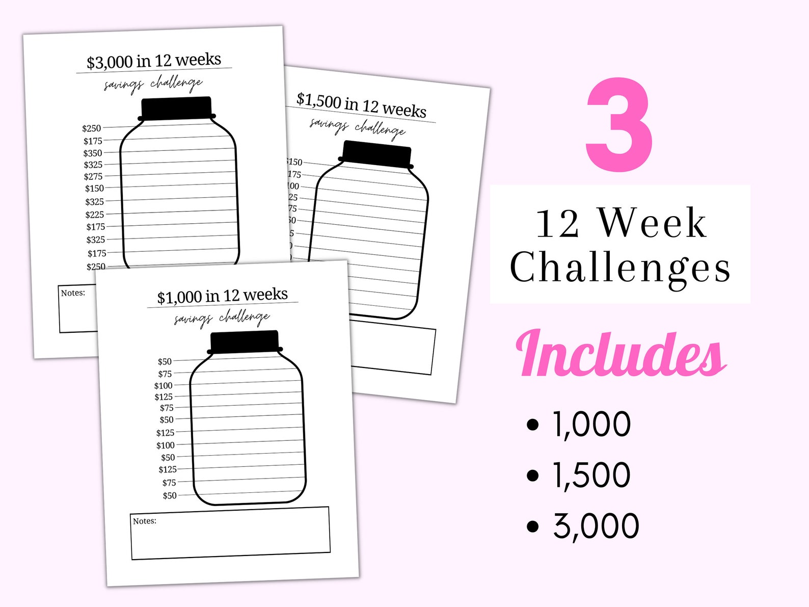 Digital Savings Challenge Book Savings Challenge Bundle Goodnotes ...