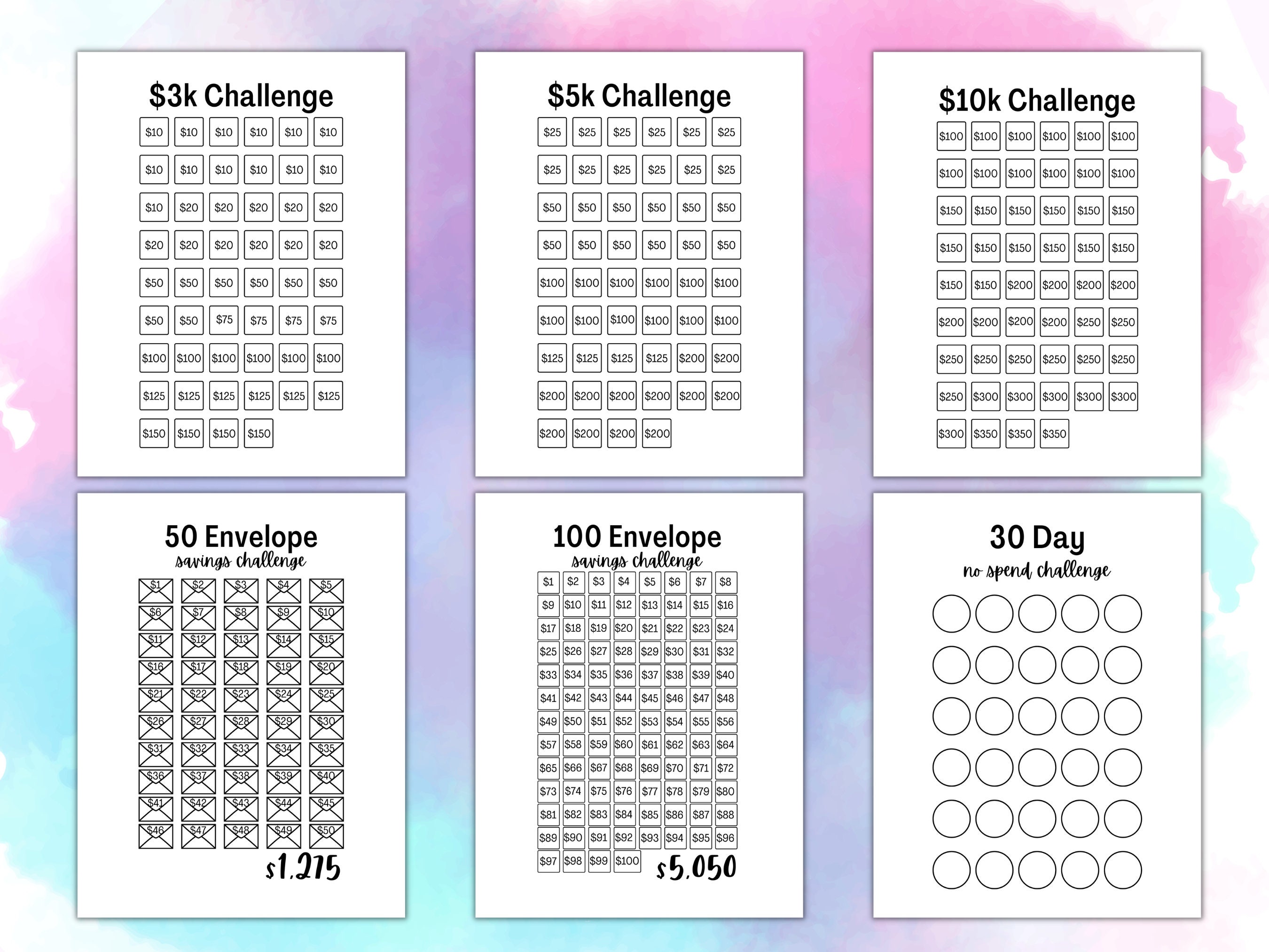 Savings Challenge Book 2023 Goals Year Saving Challenges Booklet for ...