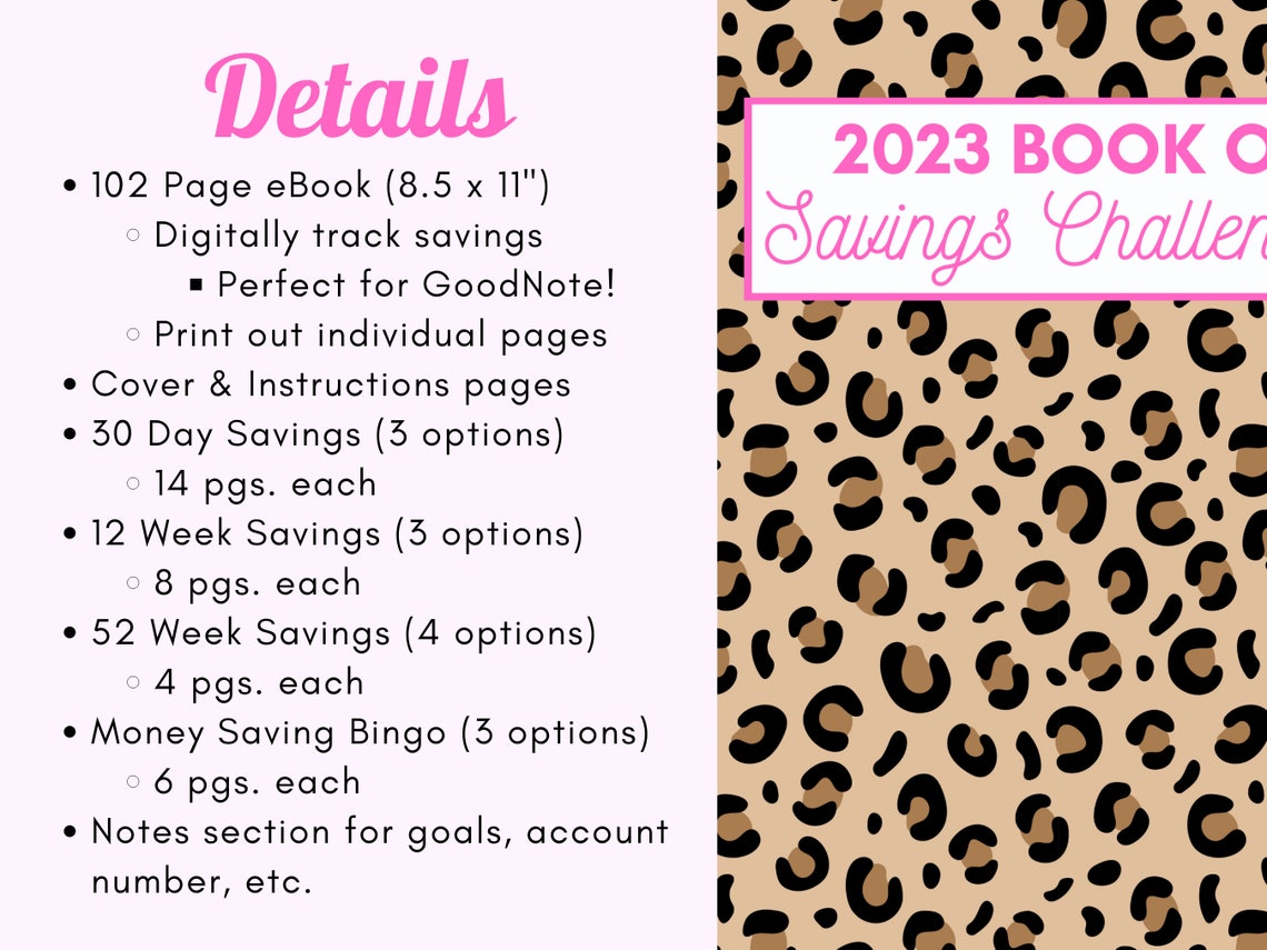 2023 Savings Challenge Savings Challenge Book Savings Challenge Bundle ...