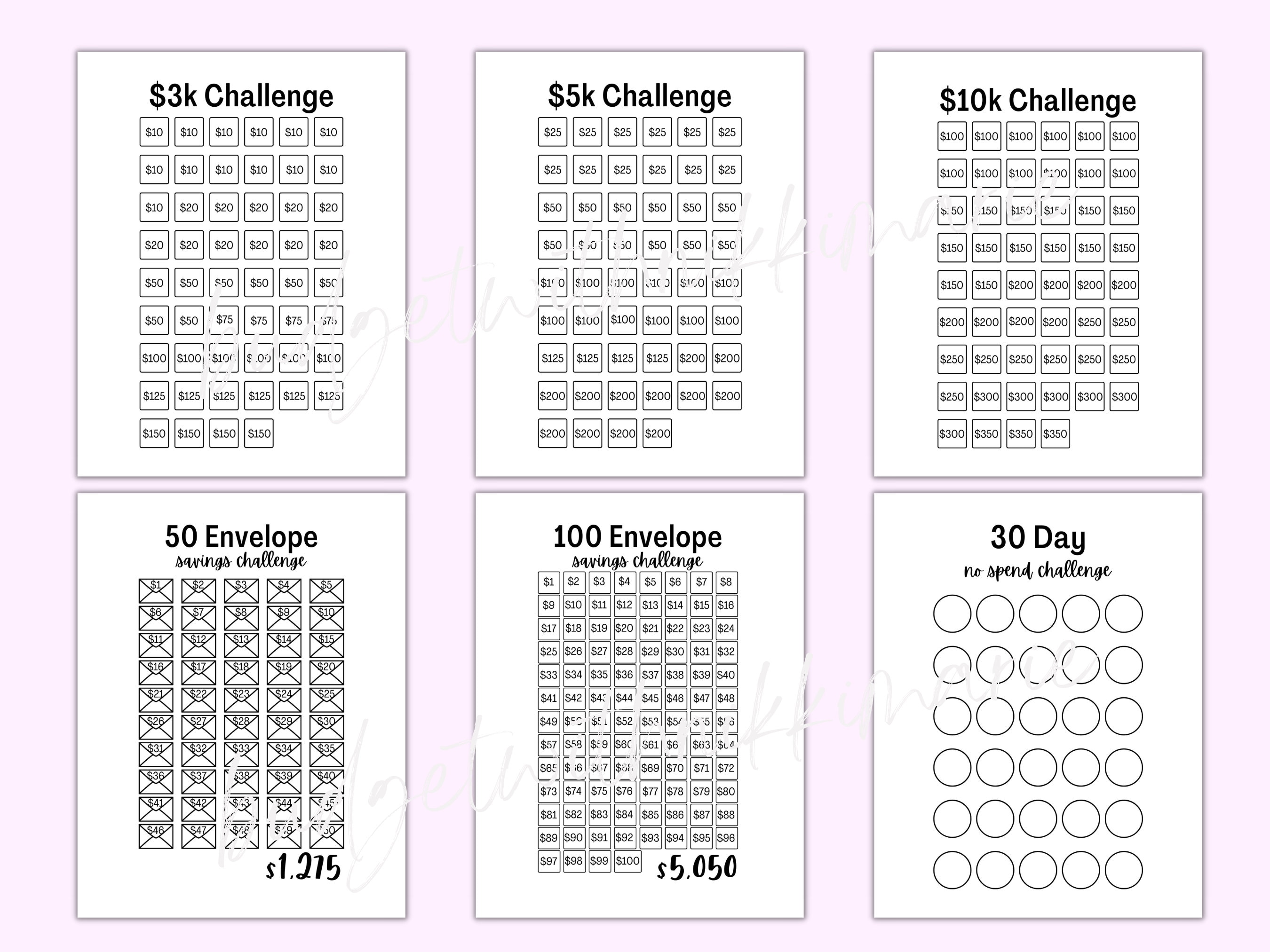 Spar-Challenge-Buch | Spar Challenge Printable | Savings Challenge ...