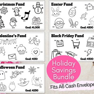 Holiday Saving Challenge 2024 Savings Challenge Coloring Page ...