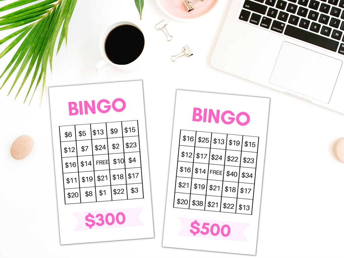 Bingo Savings Challenge Savings Challenge Bundle Money Saving Bingo ...