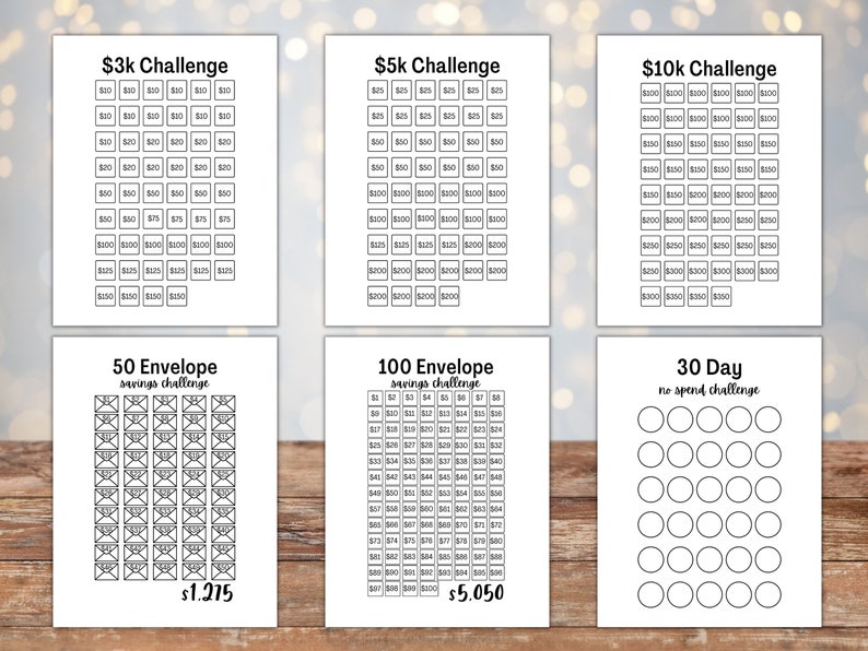 Savings Challenge Book 2023 Goals Year Saving Challenges - Etsy