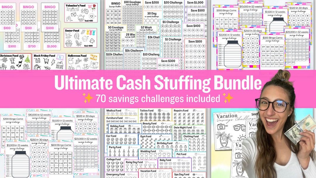 Ultimate Cash Stuffing Bundle | A6 Cash Stuffing Inserts | Savings ...