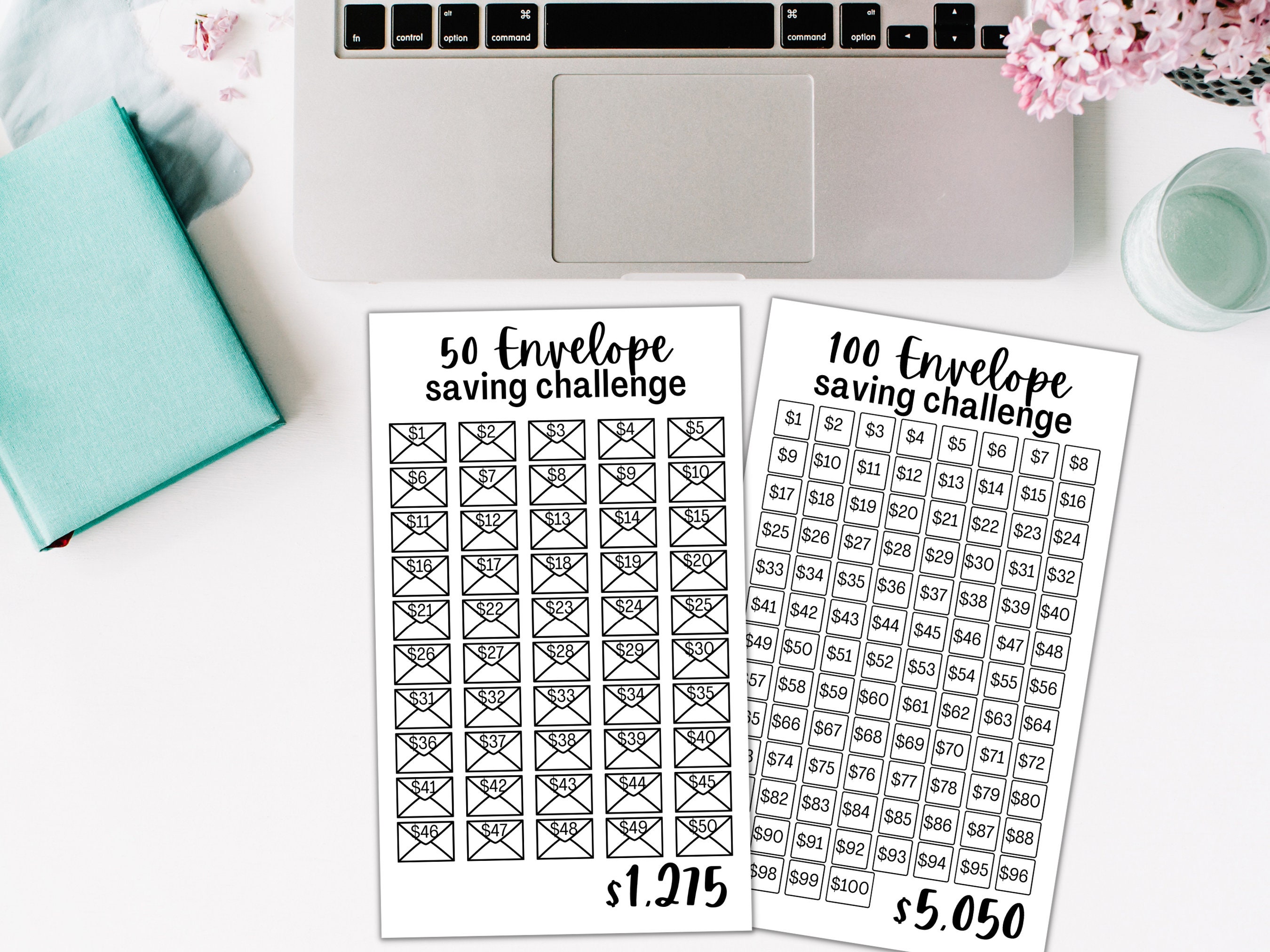 Mini Savings Challenge Bundle Savings Tracker Games Fit A6 Budget ...