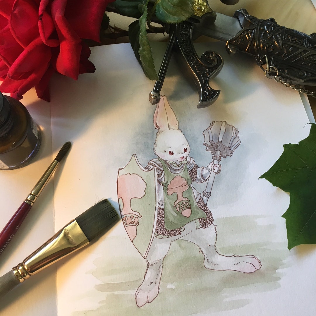 Cleric Bunny Fine Art Print - Etsy