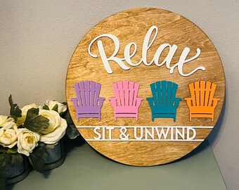 Welcome Sunflower Door Sign, New Home Gift, Round Door Hanger, Hand ...