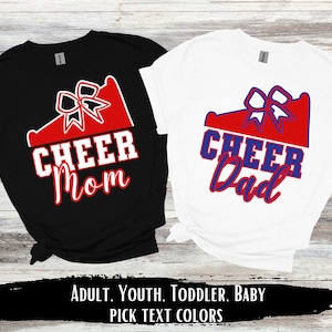 Custom Cheer Family Shirts, Football Cheer Mom Shirt, Cheer Dad T-shirt ...