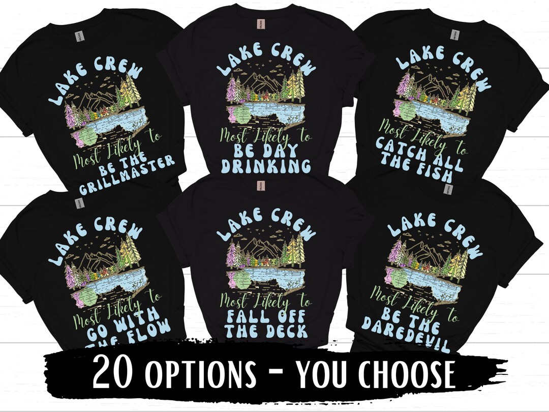 Matching Family Lake Vacation Shirts, Funny Family Lake Shirts, Lake Crew, Custom Lake Trip ...