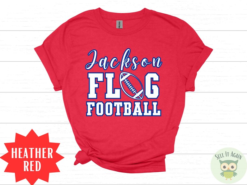 Custom Flag Football Shirt, Flag Football Team T-shirts, Personalize ...