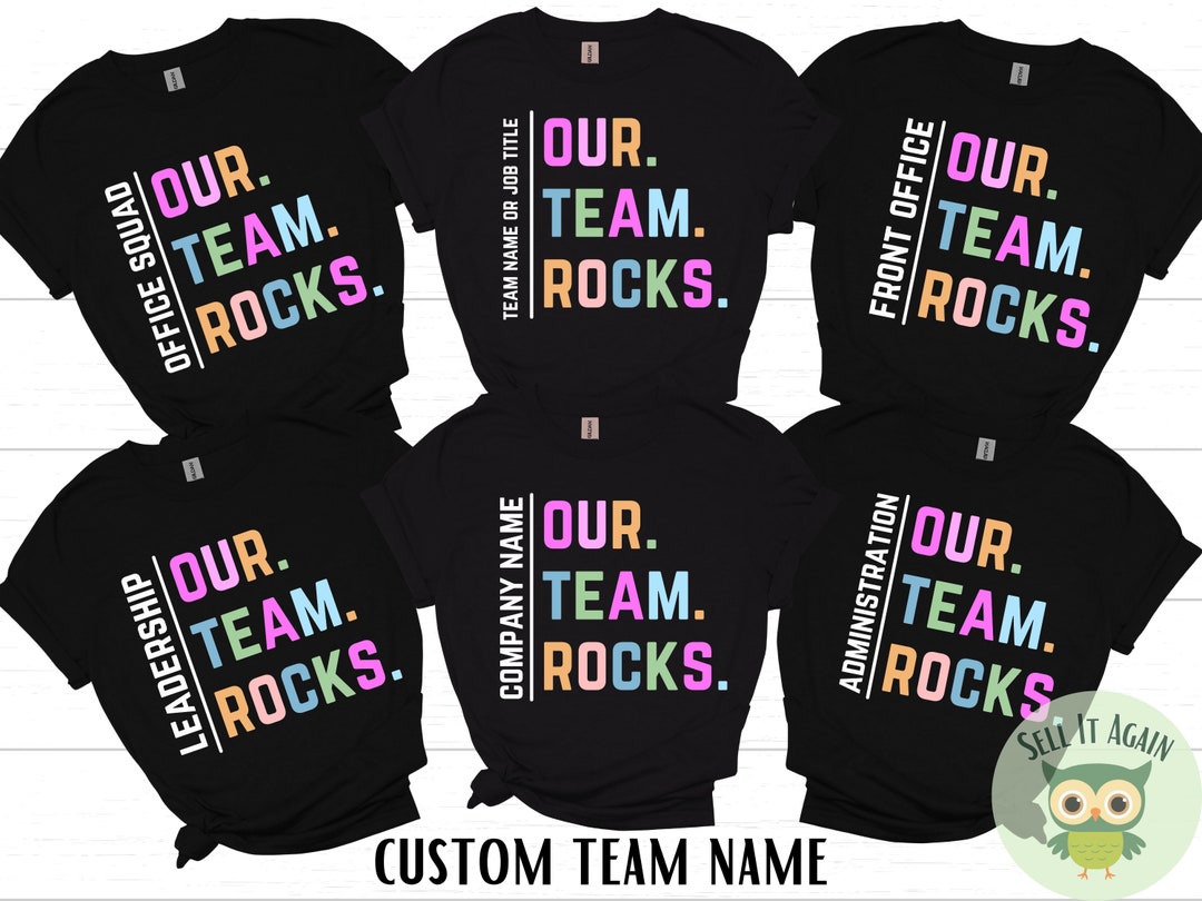 Custom Work Team Shirts, Office Dream Team Tees, Customize Company Team ...