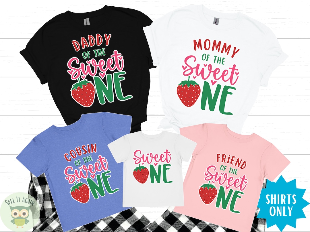 Berry Sweet One Birthday Shirts, Matching 1st Birthday Family Shirts ...