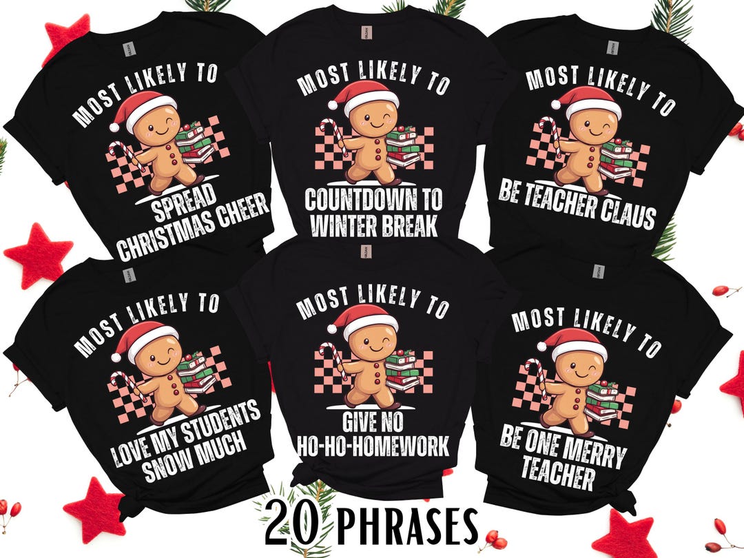 Group Christmas Teacher Shirts, Funny Teacher Christmas Shirts ...