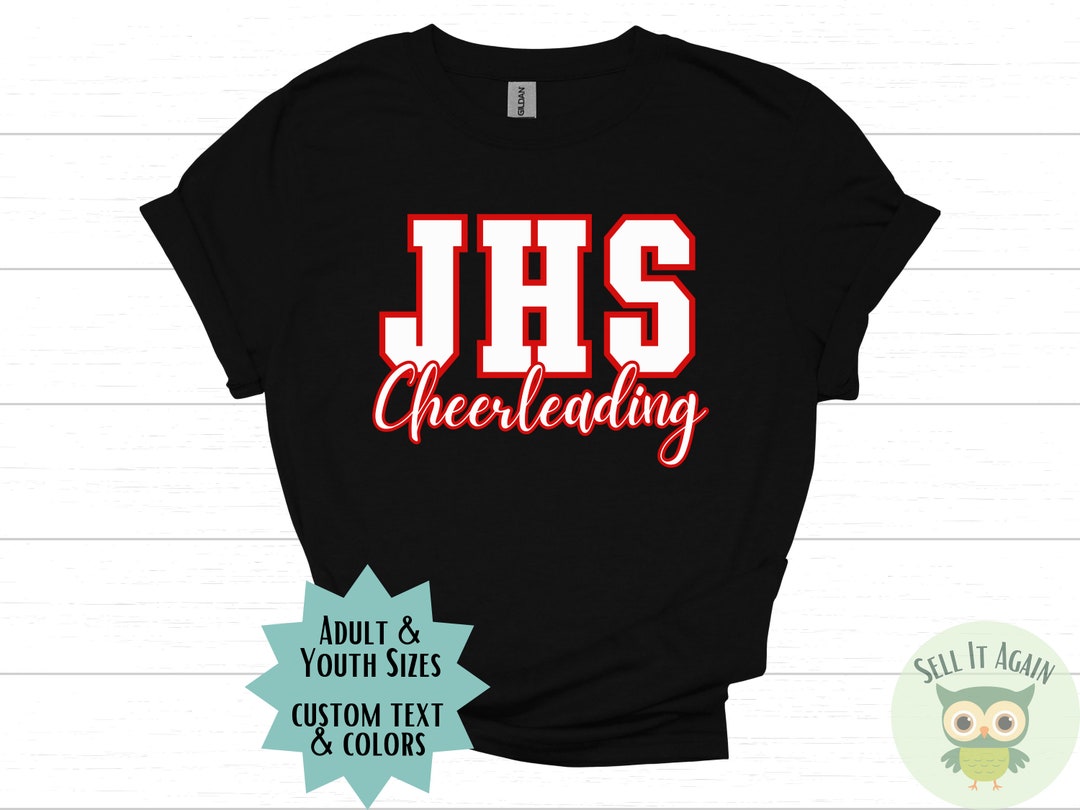 Custom Cheer Team Shirts, Custom Cheer Shirt, Cheerleading Squad Tees ...