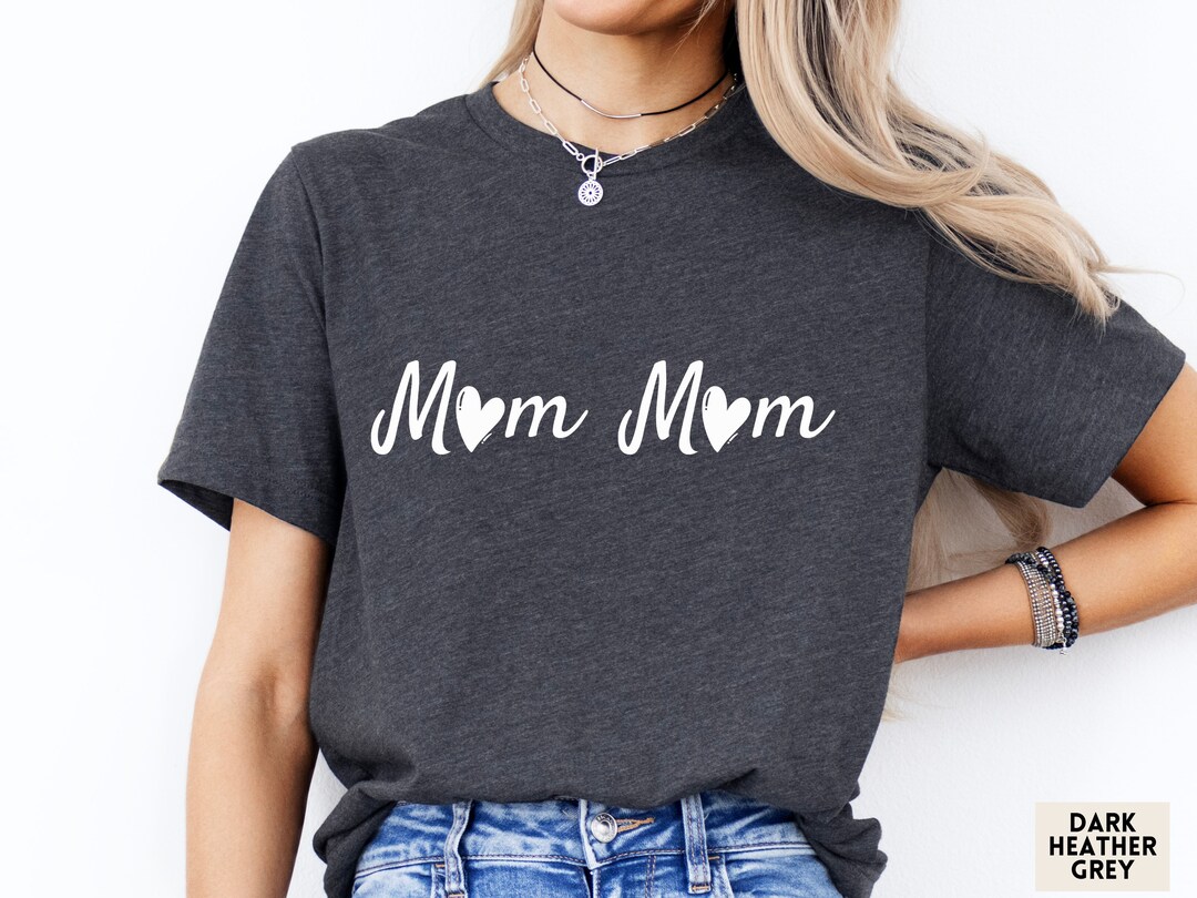 Cute Mommom Shirt With Hearts, Mothers Day Shirt for Mommom, Mommom ...
