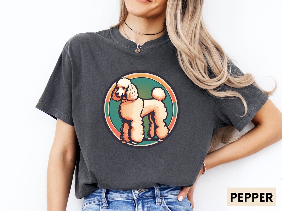 Retro Poodle Shirt, Standard Mini Toy Poodle Gift for Poodle Owner ...