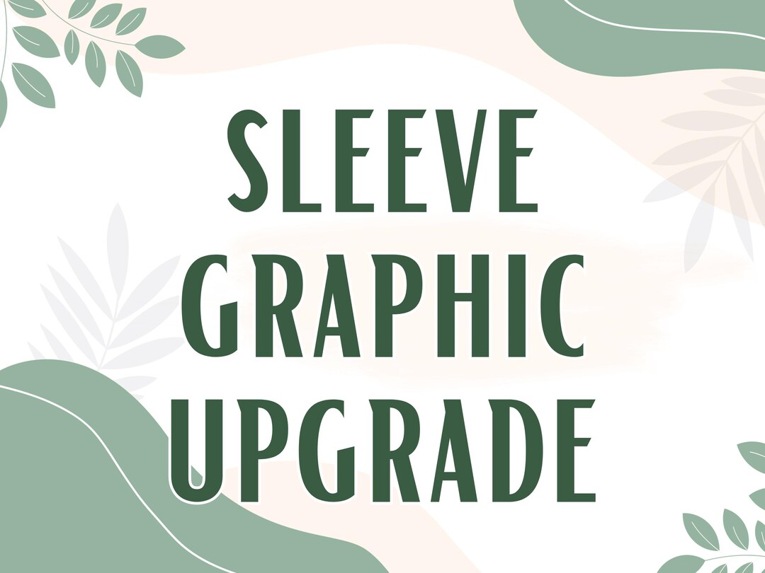Sleeve Graphic Upgrade for Tshirt Sweatshirt or Hoodie - Etsy