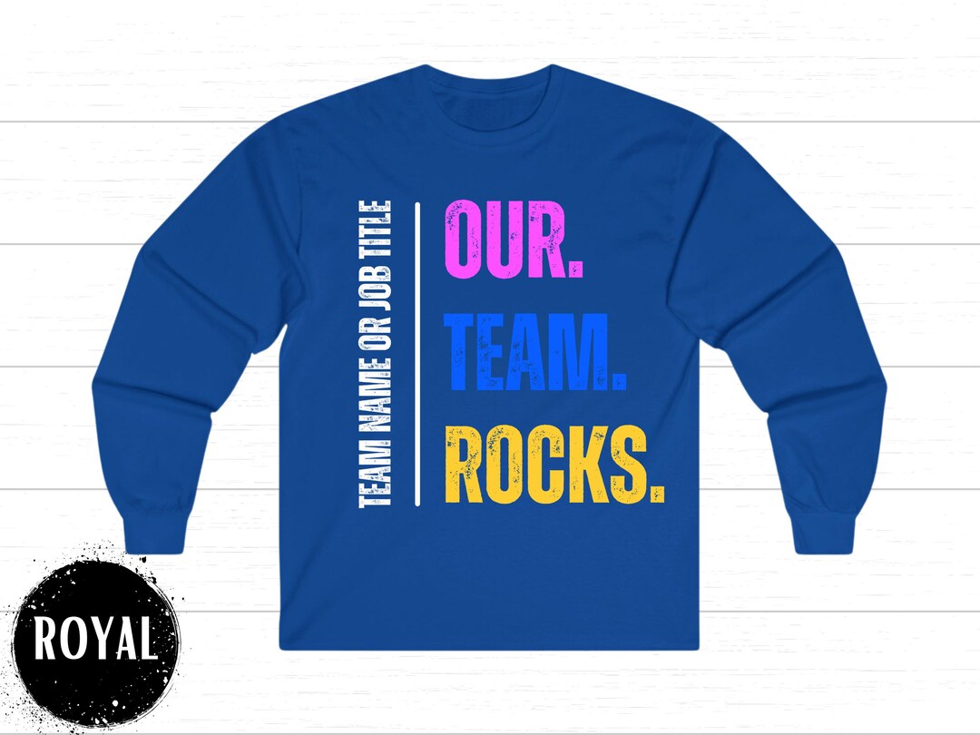 Custom Company Team Long Sleeve Shirts, Company Team Shirt, Custom Work ...