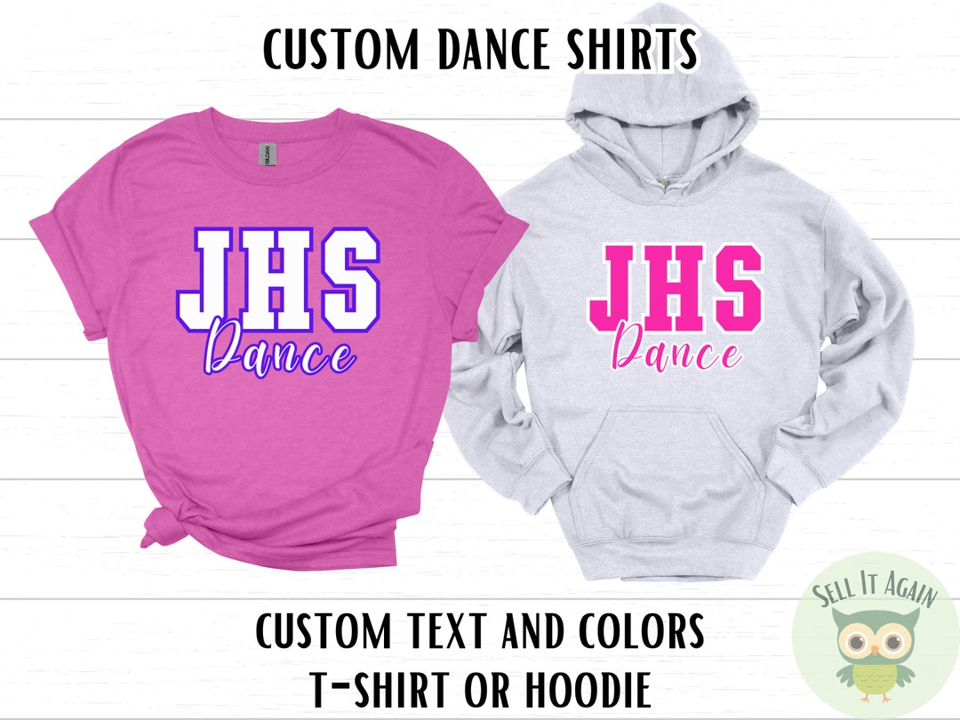 Custom Dance Team Shirts, Personalized High School Dance Shirts, Dance ...