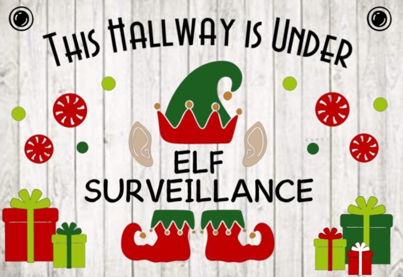 Teachers School Bulletin Board Cutouts DIY Kit "elf Surveillance ...