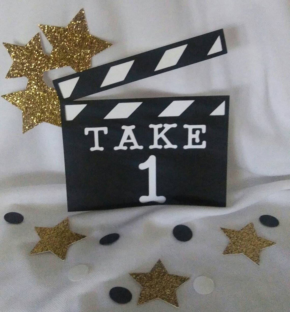 Hollywood Movie Star Cinema Clapboard Table Number Graduation - Etsy