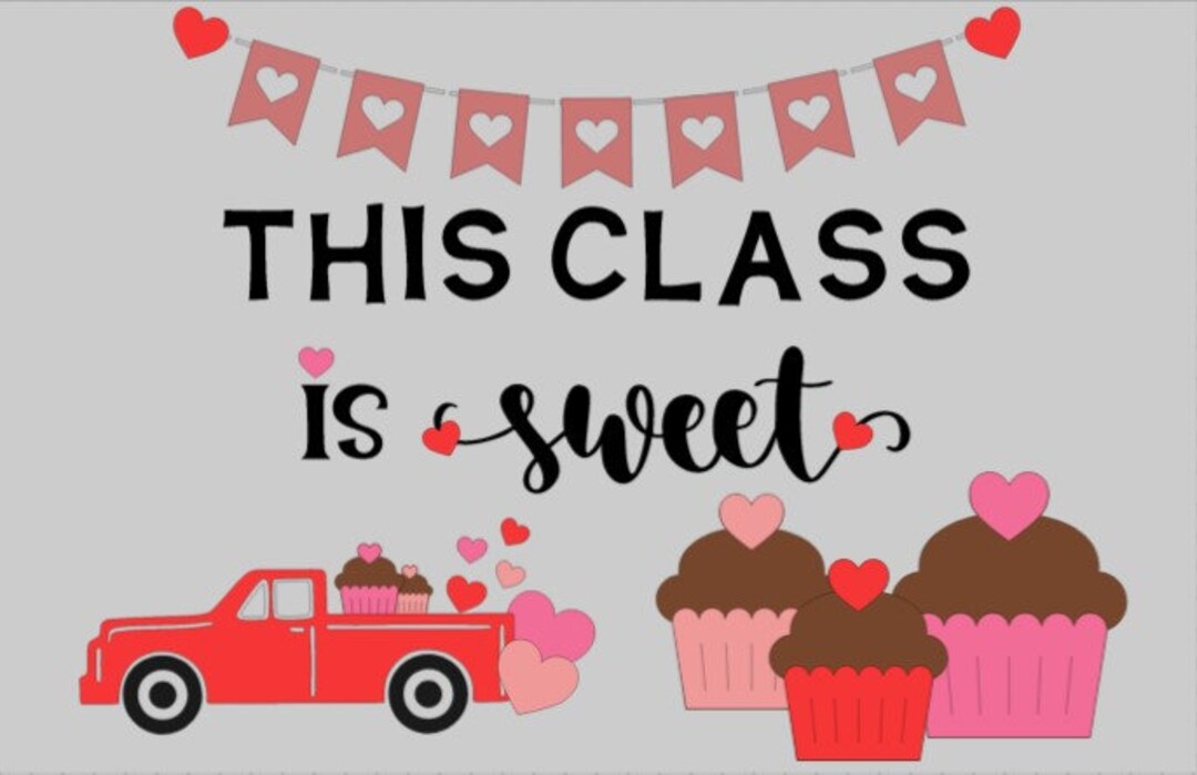 Teachers School Bulletin Board Cutouts DIY Kit "this Class is Sweet ...