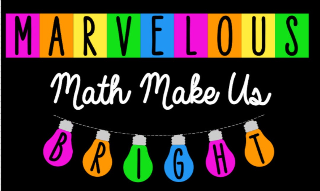 Teachers School Bulletin Board Cutouts Diy Kit Marvelous Math Make Us