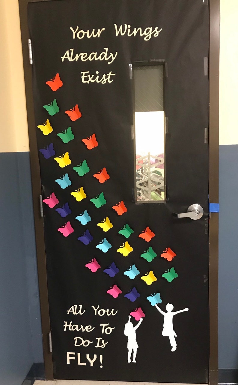 Teachers School Classroom Door Decoration Cutouts DIY Kit "your Wings ...
