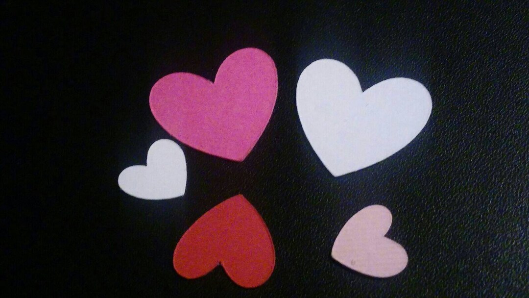 Recortes de corazones, decoración de mesa, cumpleaños, decoración de ...